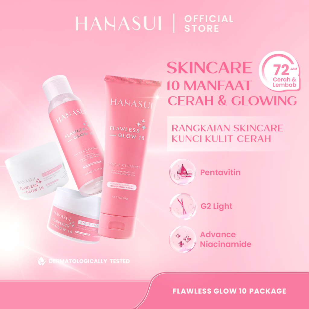 Jual Hanasui Flawless Glow 10 Series | Shopee Indonesia