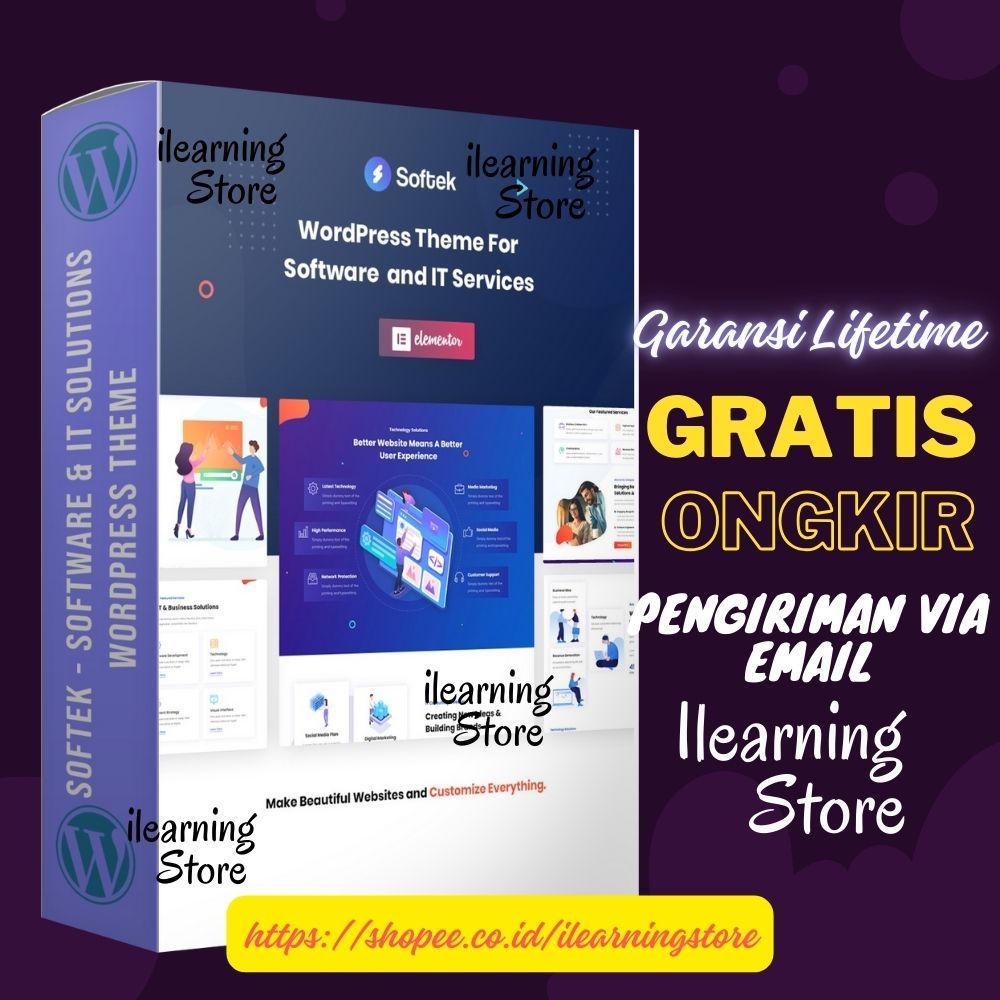 Jual [WT27] Wordpress Theme Premium Softek Software & IT Solutions (100% GPL & Lifetime Access ...