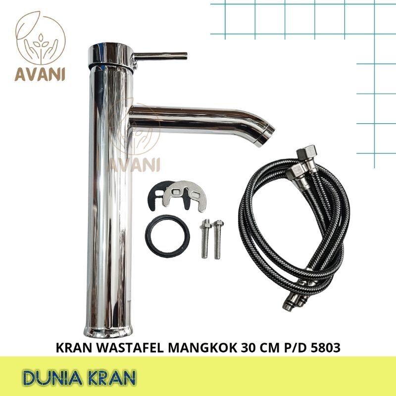 Jual KRAN WASTAFEL TINGGI PANAS DINGIN KRAN BAMBU STAINLESS PANAS DINGIN MIXER 30 CM AVANI ...