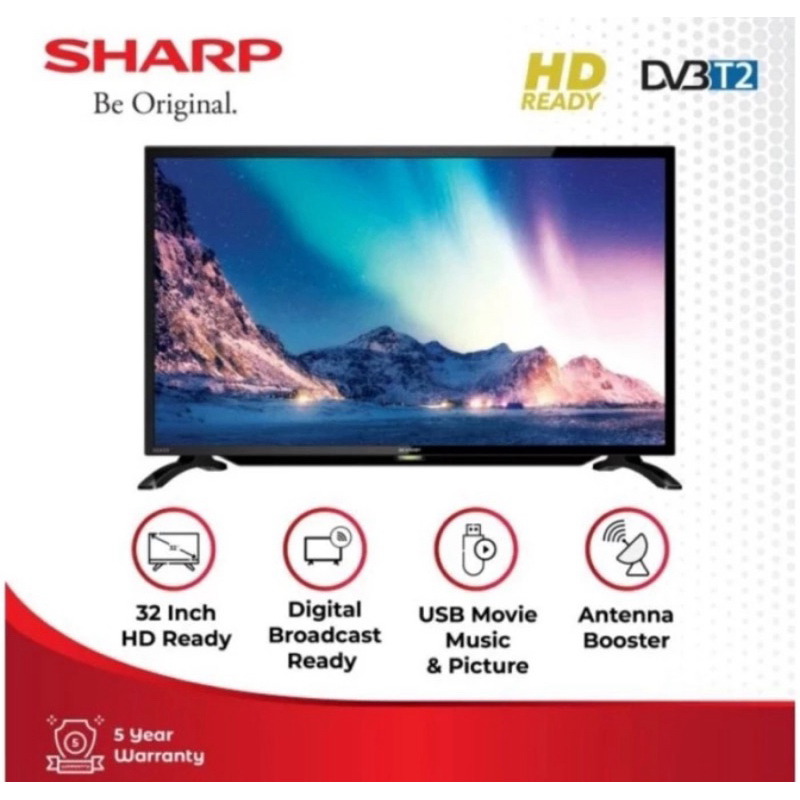Jual TV LED SHARP 32 Inch 32DD1i Digital TV Garansi Resmi Sharp 5 Th | Shopee Indonesia