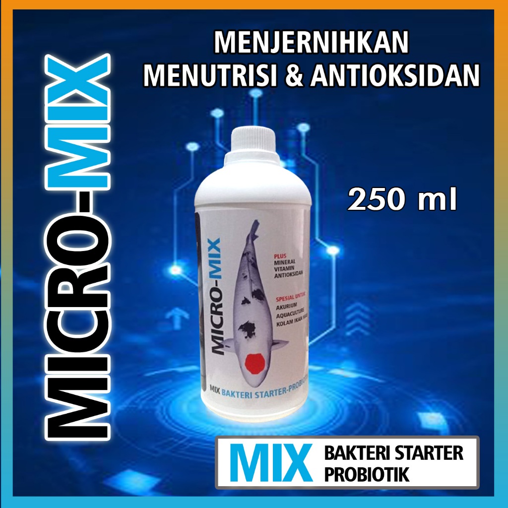 Jual MICRO-MIX 250 ML BAKTERI STARTER Untuk Koi, Penjernih Air dan ...