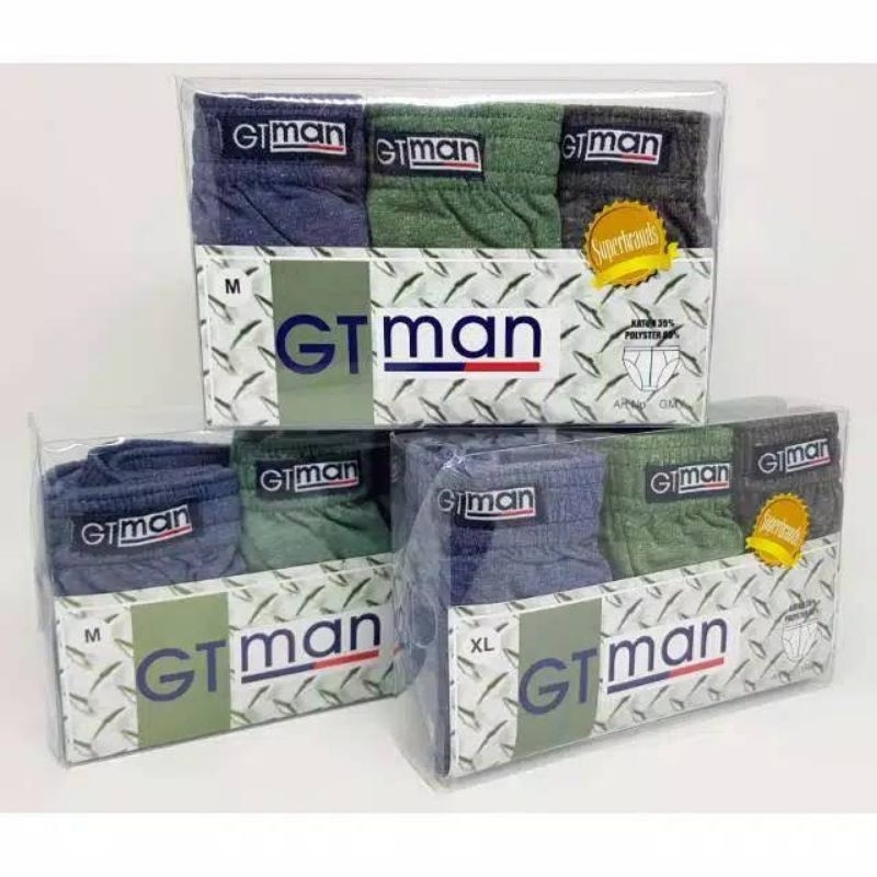 Jual Celana Dalam Pria Gtman GMY 1 Box isi 3pcs | Shopee Indonesia