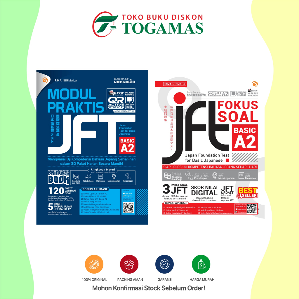 Jual [PROMO] Buku Modul Praktis JFT Basic A2 dan Fokus Soal JFT Basic ...