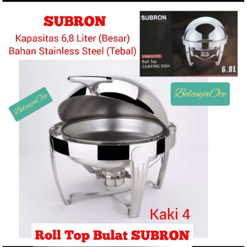 Jual Prasmanan Stainless ROLL TOP SUBRON 6.8 L TEBAL (ORIGINAL ...
