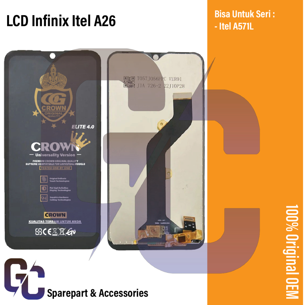Jual LCD TOUCHSCREEN ITEL A26 ( A571L ) / ITEL A37 FULLSET COMPETE ...