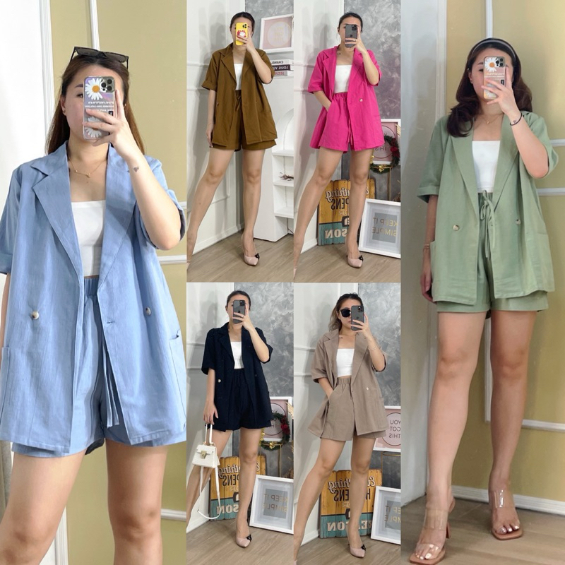 Jual HADIAH LANGSUNG TERLARISS REAL PICT code 1838 SET BLAZER DAN ...