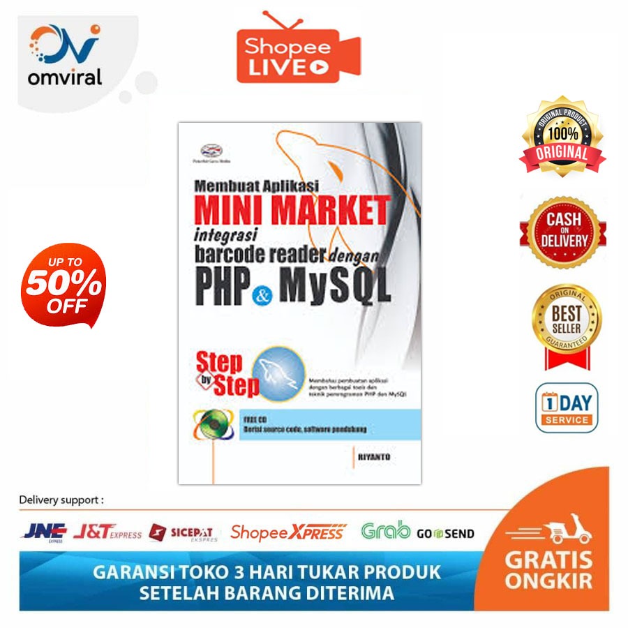 Jual Buku Membuat Aplikasi mini market integrasi Barcode dengan php dan mysql | Shopee Indonesia
