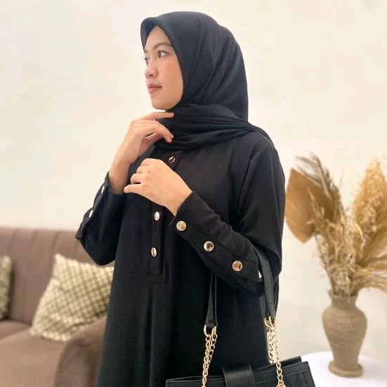 Jual Gamis Dress Midi Terbaru 2024 | Model Inara Kekinian | Fashion Wanita Muslim | Bahan Knit ...