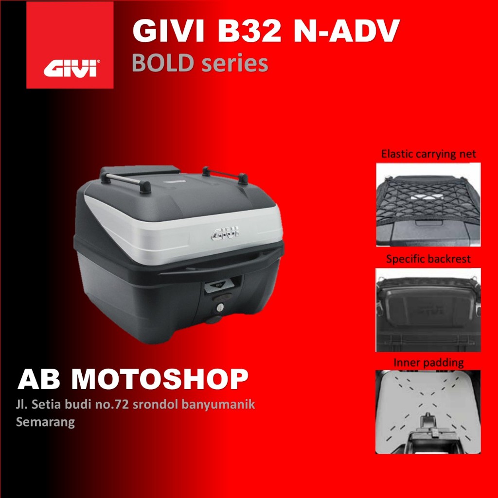 Jual Box motor givi b32 n adv adventure series | Shopee Indonesia