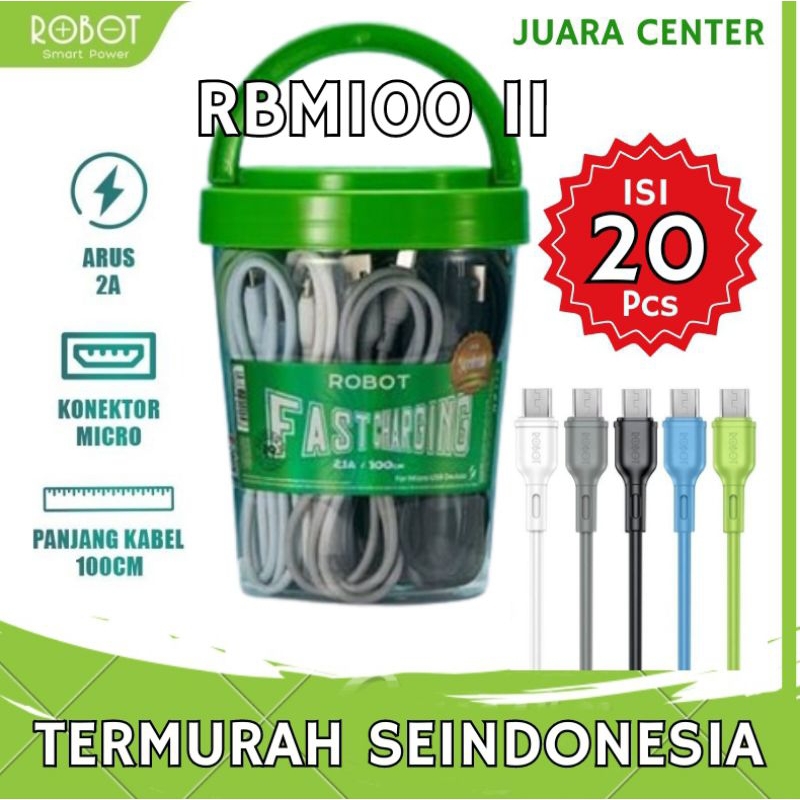 Jual JUARAACC ROBOT RBM100 II Kabel data micro (1 toples isi 20 pcs ) | Shopee Indonesia