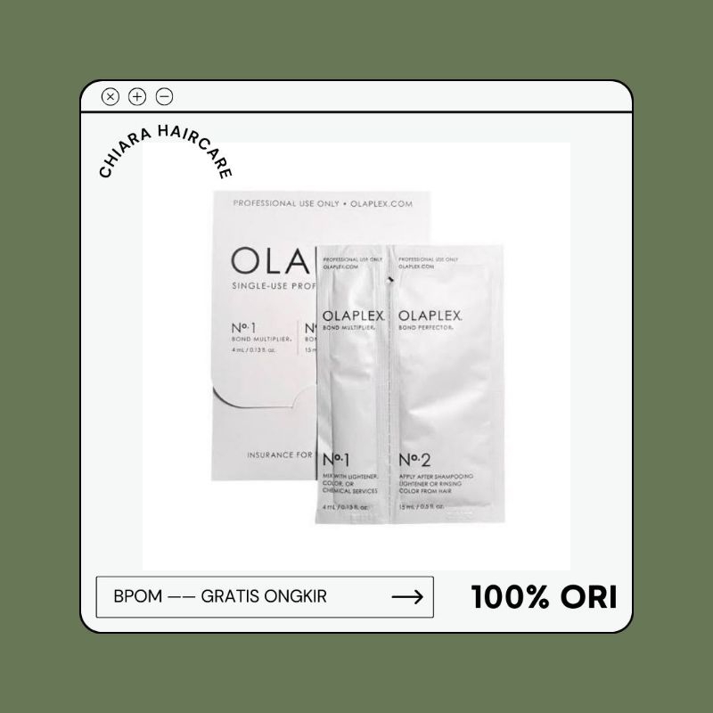 Jual [SACHET] Olaplex No.1 Bond Multiplier 4ml + Olaplex No.2 Bond ...