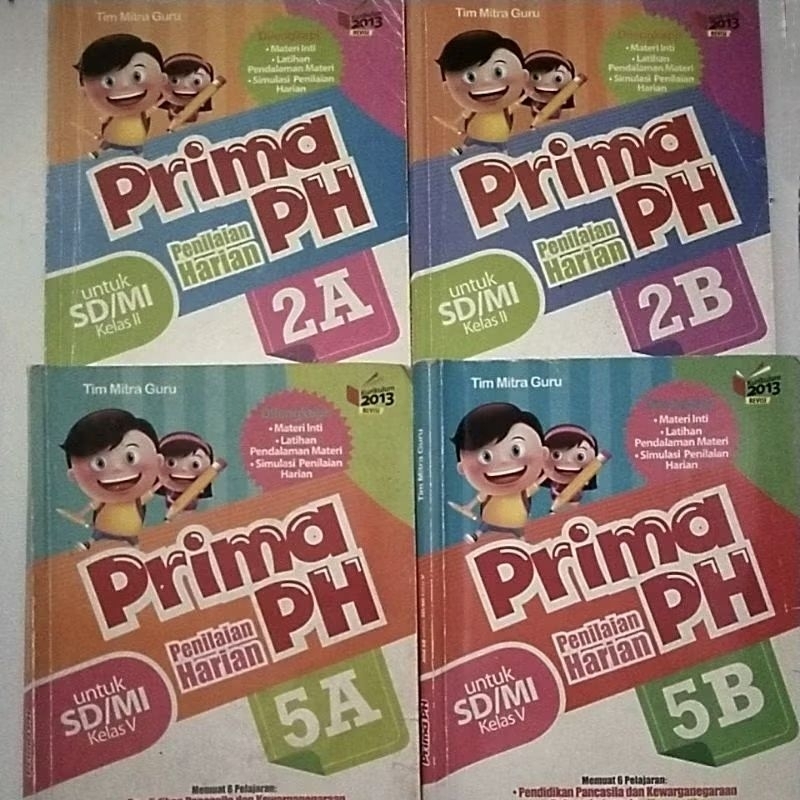 Jual Buku Sekolah BEKAS ORI Prima PH 2A / 2B / 4A / 5A / 5B SD Kelas 2 / Kelas 5 Penerbit ...