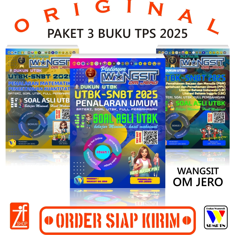 Jual Buku Wangsit 2025 / BUKU WANGSIT OM JERO UTBK SNBT PAKET TPS PLATINUM 2025 | Shopee Indonesia