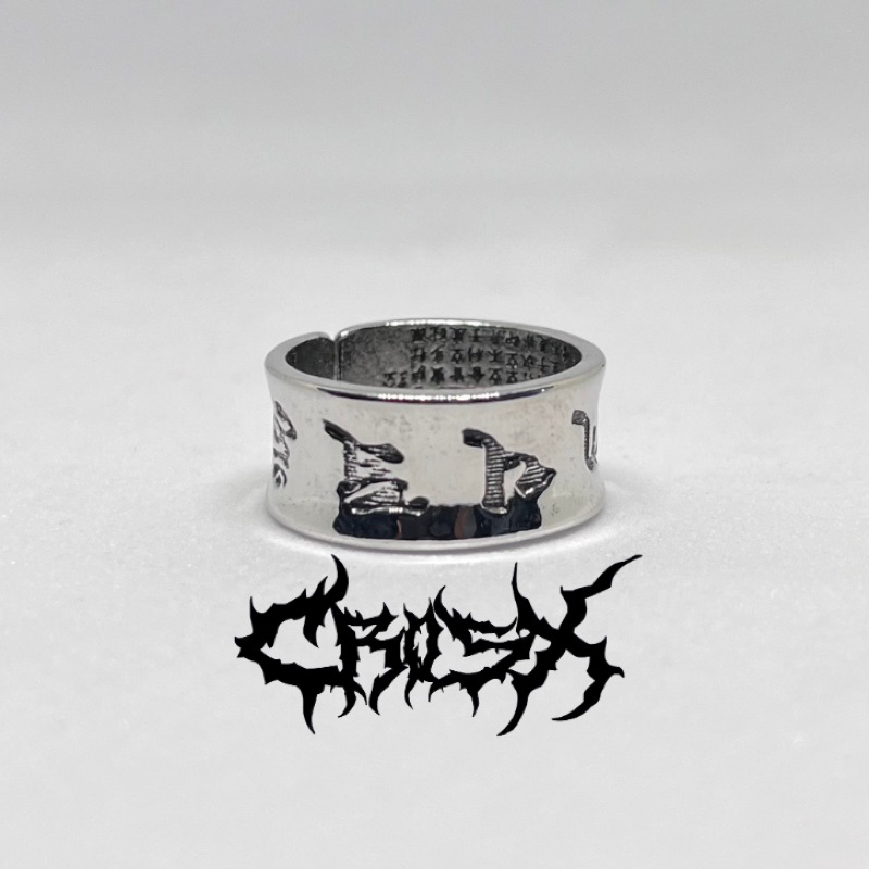 Jual NANDA RING / CINCIN SANSKRIT CINCIN HITAM SILVER / CROSS RING ...