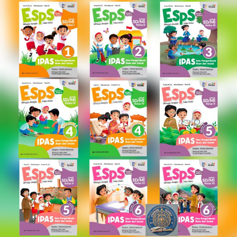 Jual BUKU ESPS IPAS SD/MI KELAS 1 2 3 4 5 6 KURIKULUM MERDEKA ERLANGGA | Shopee Indonesia