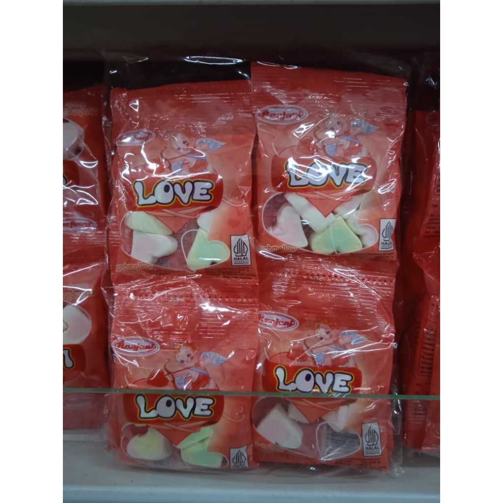 Jual Permen Marshmallow Love 20s | Shopee Indonesia