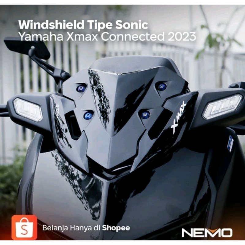 Jual NEMO Windshield / Visor Yamaha Xmax Connected 2023 Tipe Sonic ...