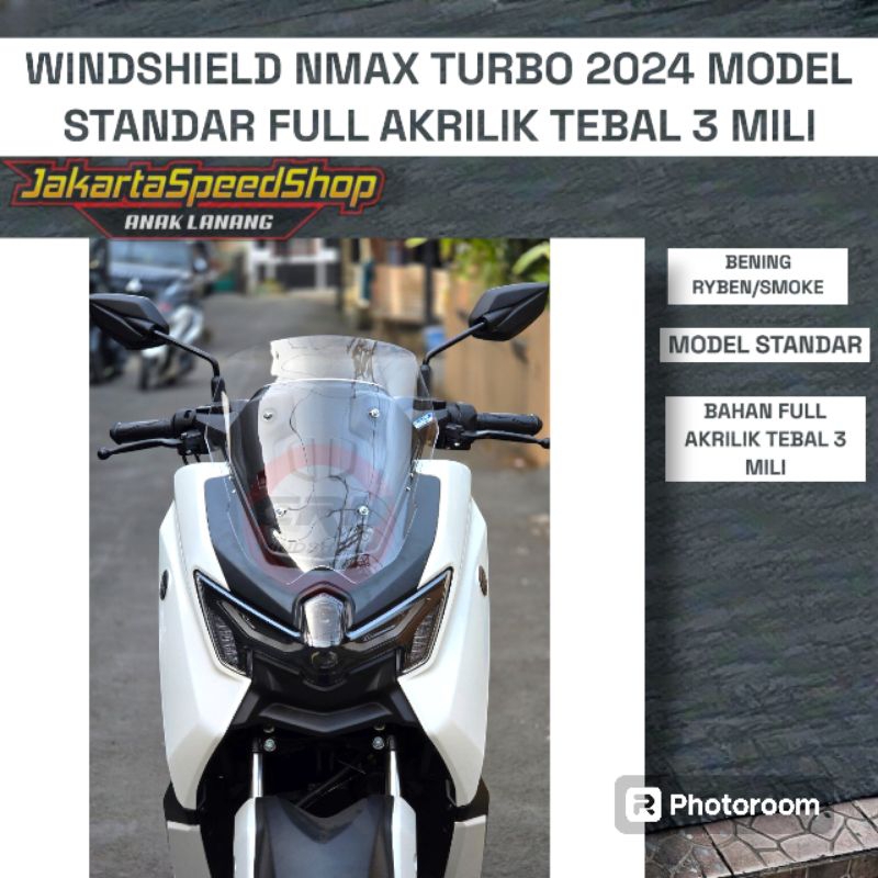 Jual WINDSHIELD MODEL STANDAR YAMAHA NMAX TURBO 2024 NMAX NEW 2024 ...