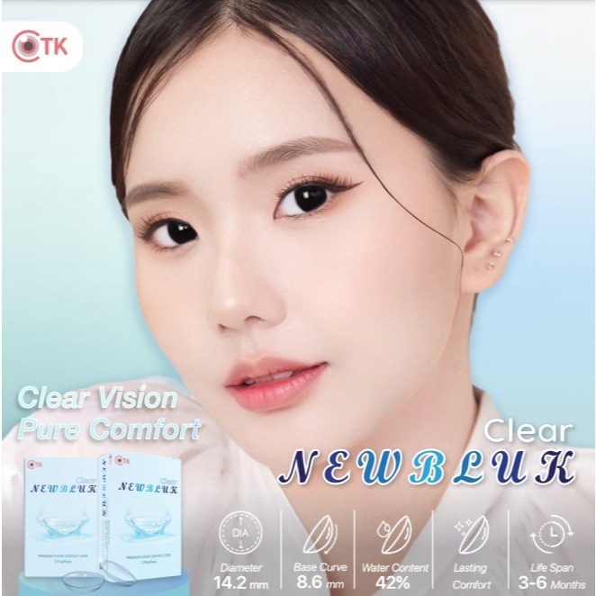 Jual Softlens NEWBLUK CLEAR 14,2 MM Bulanan Minus (-0,50 S/D -10,00) By ...