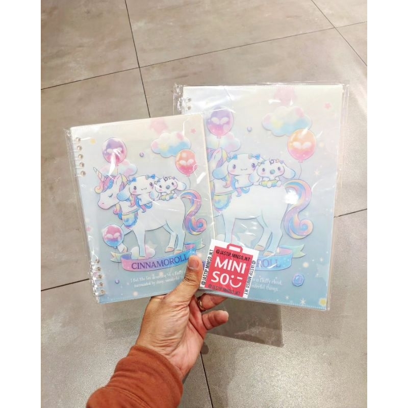 Jual MINISO x SANRIO 🆕 Buku / Notebook Loose-Leaf CINNAMOROLL ...