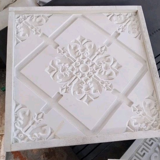 Jual cetakan ornamen dinding masif 50x50cm bahan spon eva diukir dengan ...
