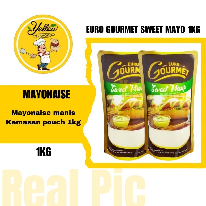 Jual EURO GOURMET SWEET MAYO 1KG / MAYONAIS MANIS KEMASAN POUCH 1KG ...