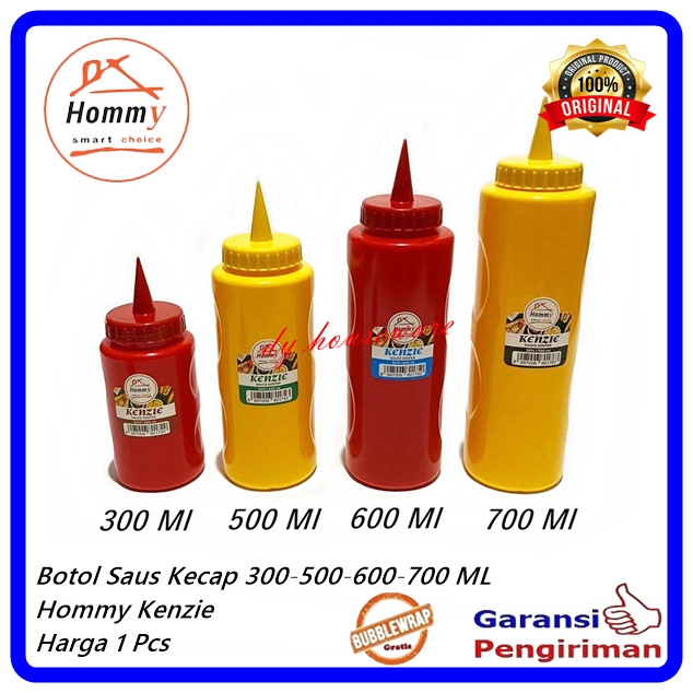 Jual Botol Kecap Saus / Tempat Saos Mayo Sauce Cuka Kenzie / Botol ...