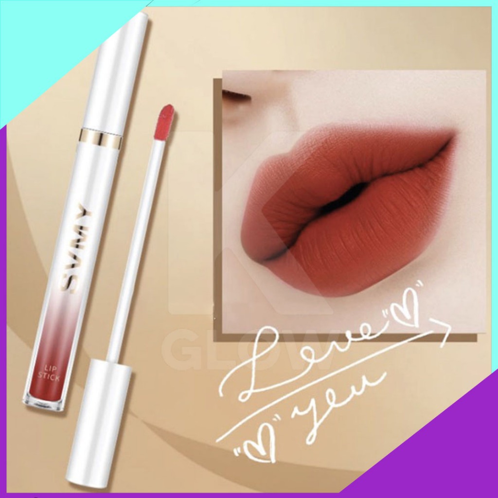 Jual SVMY Lip Glaze Lipstik White Gold Matte Lipstick LA166 1056 ...