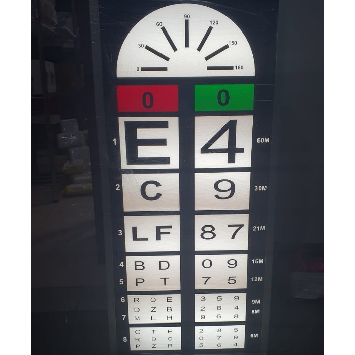 Jual SNELLEN CART ELEKTRIK - SNELEN CHART ELEKTRIK WITH REMOTE ALAT TES ...