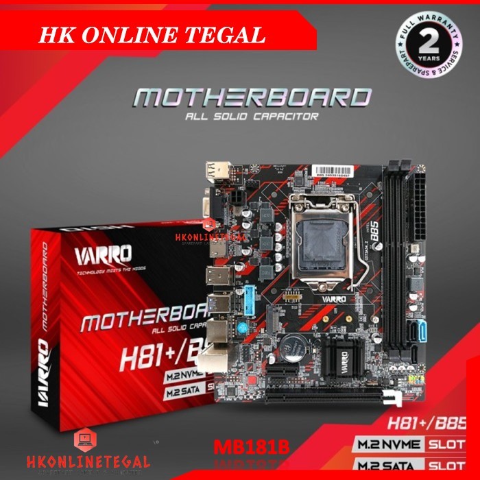 Jual Motherboard Varro H81+/B85 M.2 NVMe & M.2 SATA Socket Intel LGA ...