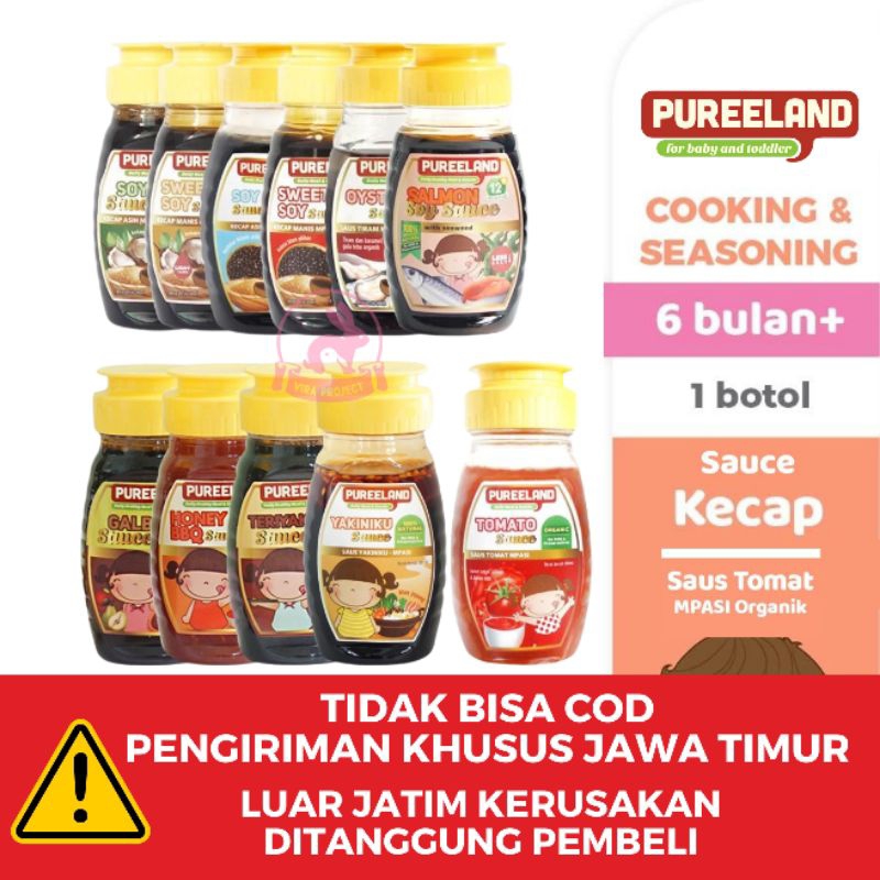 Jual 6+ PUREELAND KECAP SAUS TIRAM SAUS TOMAT/12+ SAUS BBQ TERIYAKI ...