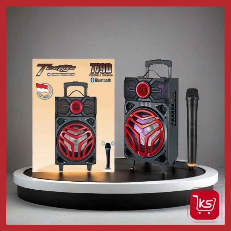 Jual SPEAKER TECKYO 779D | 1 MIC WIRELESS | Shopee Indonesia
