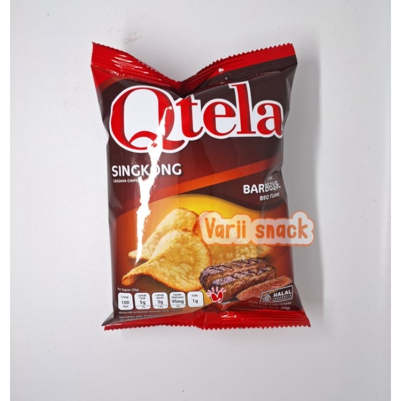 Jual Qtela Cassava krispy Singkong Rasa BBQ 1 Renceng 10 pcs | Shopee ...
