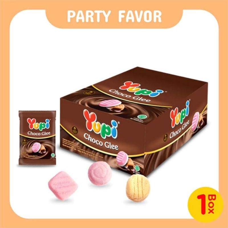Jual Yupi Choco Glee box, permen kenyal isi coklat | Shopee Indonesia