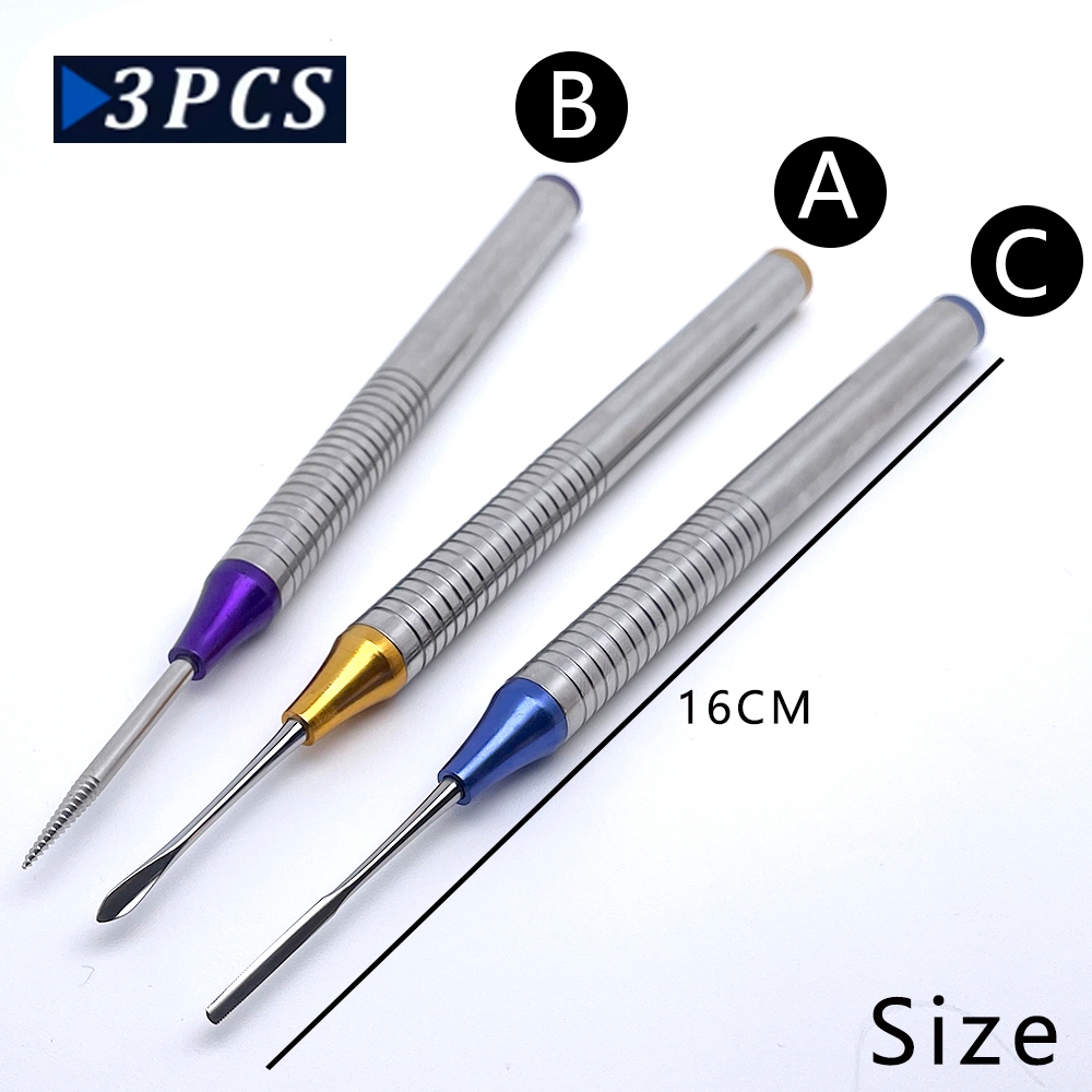 Jual 3pcs/set Dental Flex Periotome Power Teeth Extraction Set Tooth ...