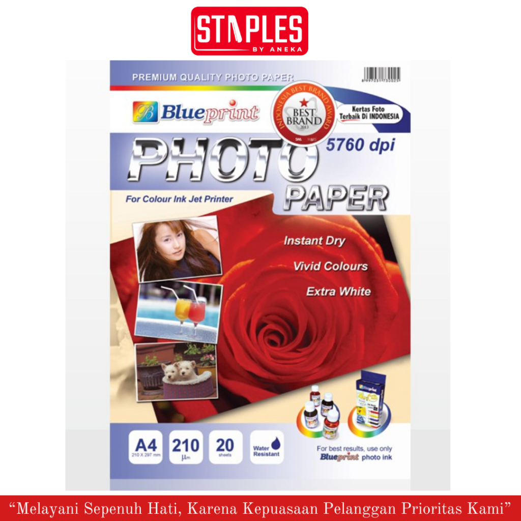 Jual Blueprint Kertas Foto A4 Glossy Photo Paper 210 Micron A4 20 ...