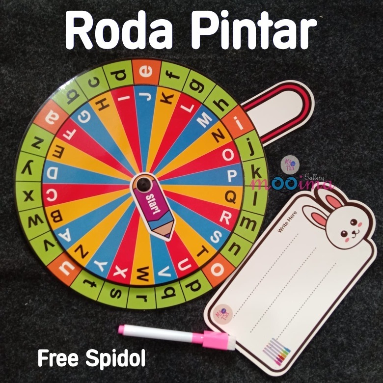 Jual Roda pintar Huruf roda baca abjad alphabet belajar membaca ...