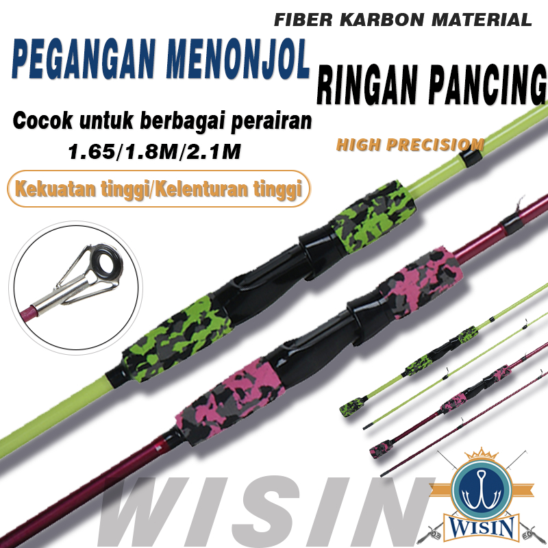 Jual WISIN JORAN PANCING Fiber Fishing Tackle Outdoor Fishing Joran Pancing 1 set joran pancing ...