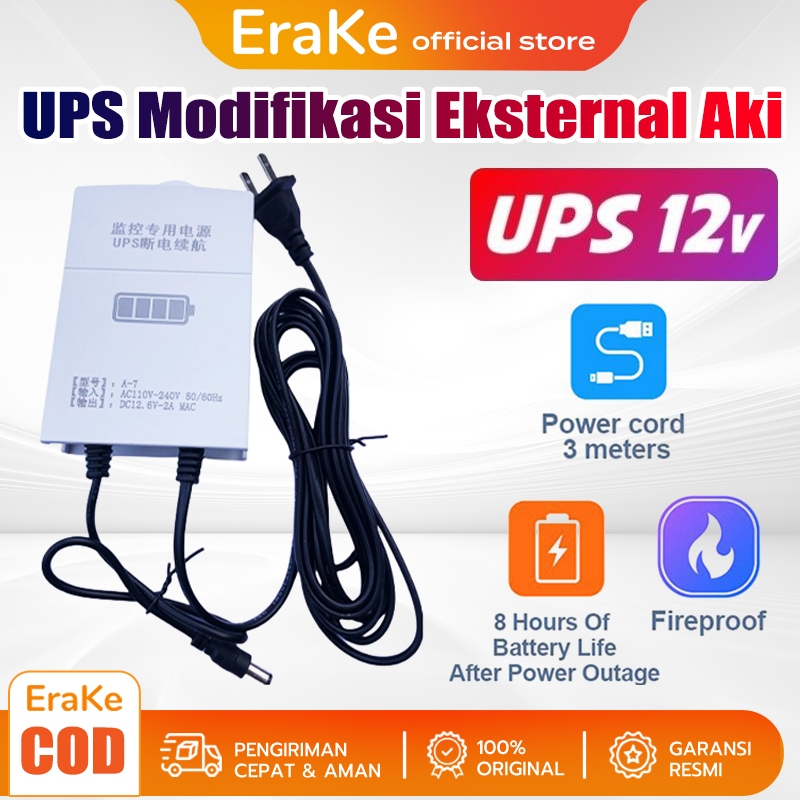 Jual UPS Modifikasi Eksternal Aki 12V UPS 12V + Baterai + Casing ...