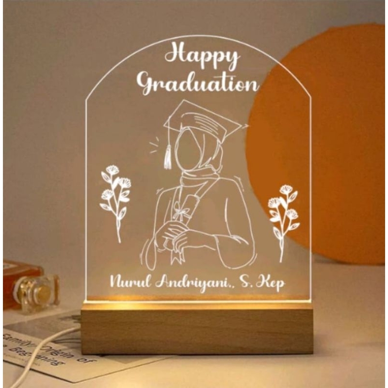 Jual Lampu tidur akrilik led/Akrilik lampu custom/gift kado/souvenir ...