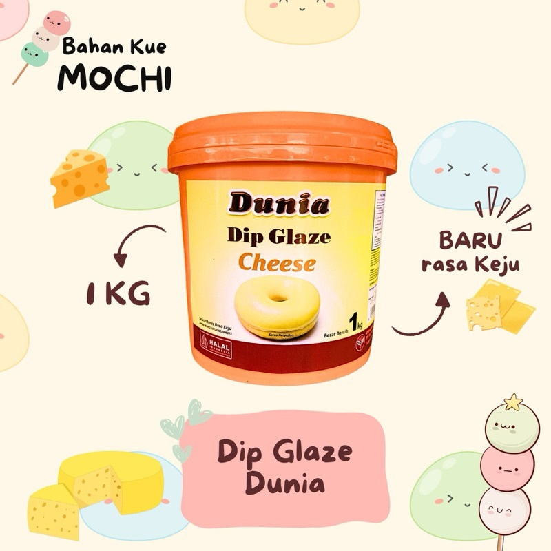Jual Dunia Dip Glaze Cheese 1KG / Glaze Dunia Keju 1KG / Glaze Keju 1KG ...