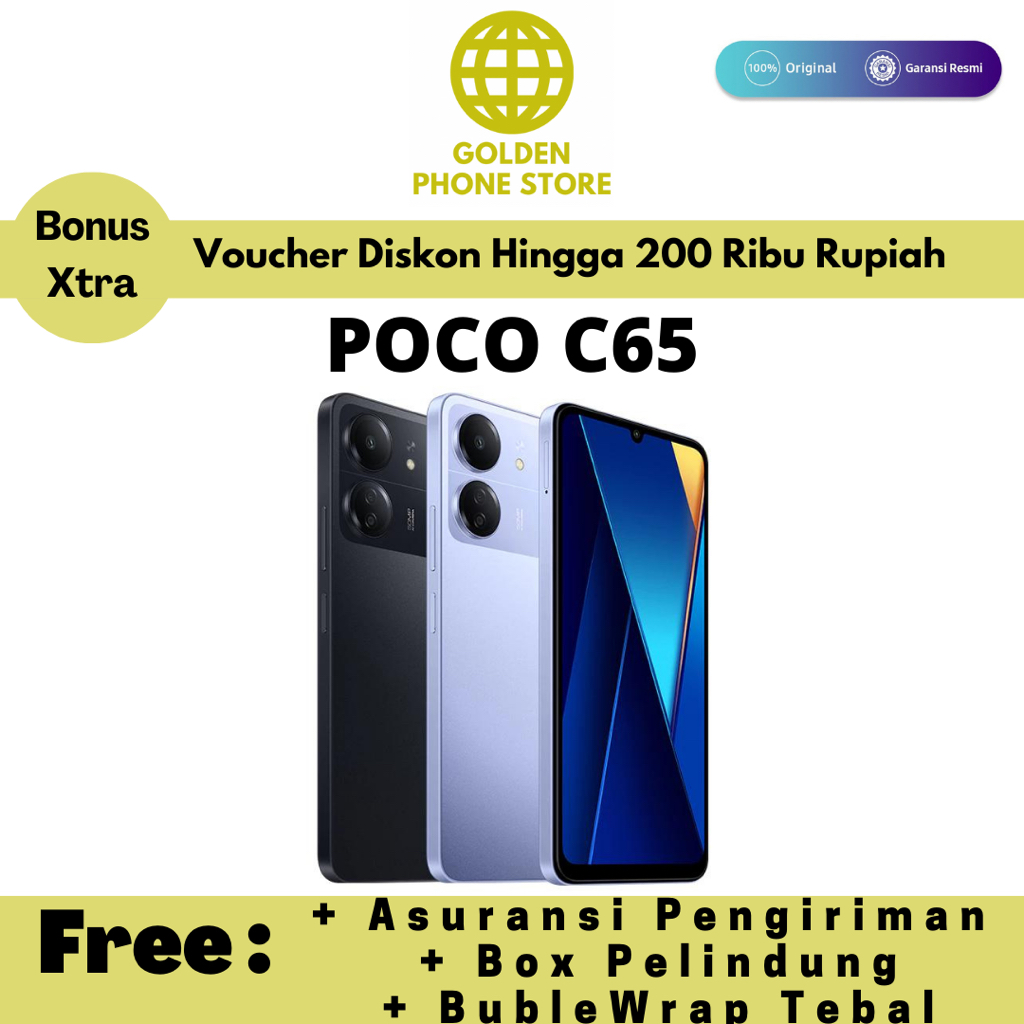 Jual POCO C65 6GB/128GB - Original & Garansi Resmi Xiaomi Indonesia | Shopee Indonesia