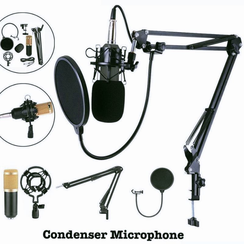 Jual Mikrofon Condenser BM-800 alat Untuk rekaman Studio, Musik dan ...