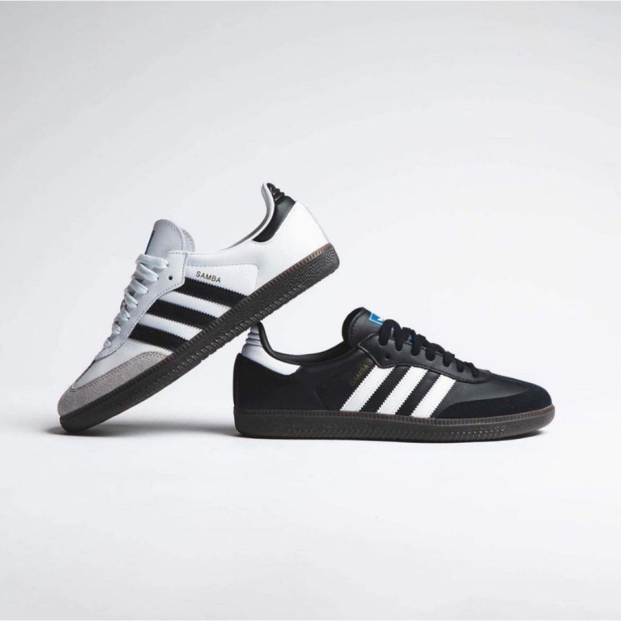 Jual SAMBA PUTIH HITAM Sepatu Sneakers Casual Viral Adidas OG Classic ...