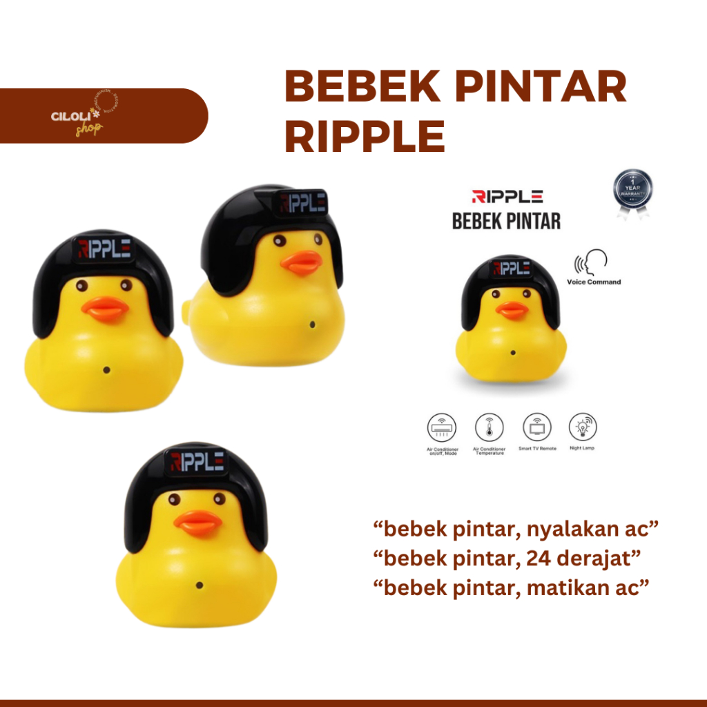 Jual Bebek Pintar Ripple R1 USB Untuk TV AC Lampu Hanya dengaan Voice ...