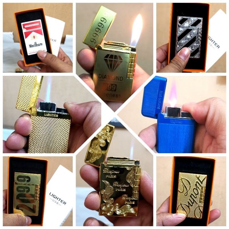 Jual korek api dupont berdenting aneka motip | Shopee Indonesia
