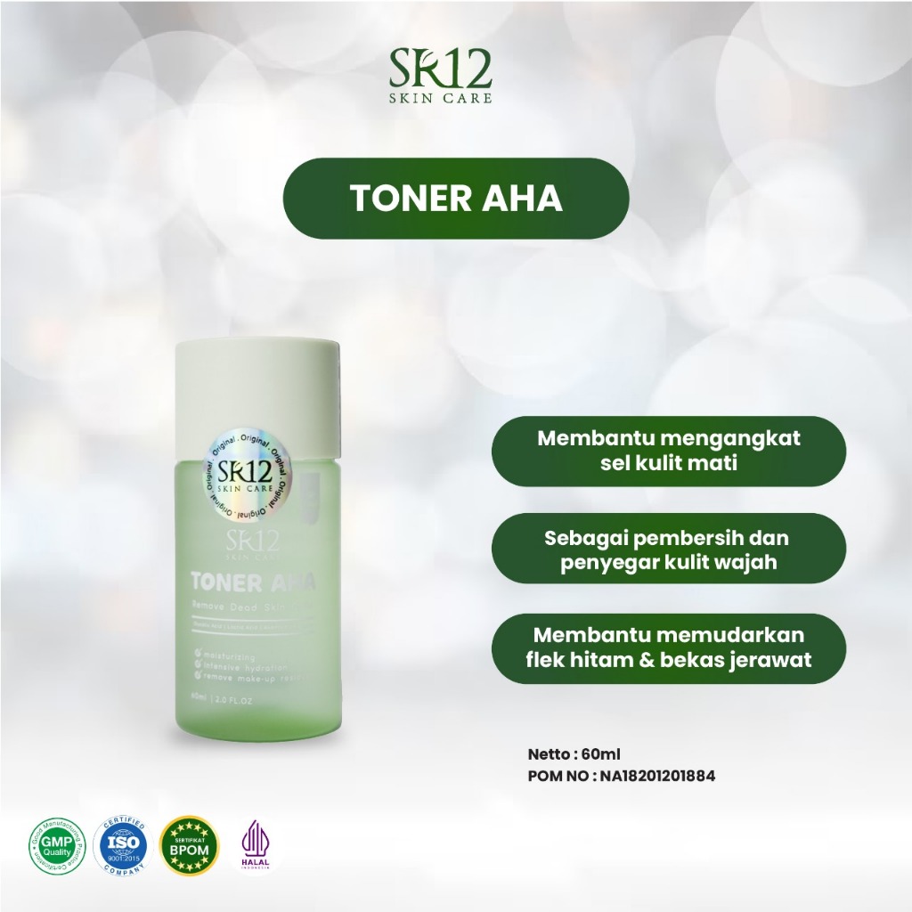 Jual Toner AHA SR12 Skincare - Toner Eksfoliasi Eksfoliator Flek Hitam ...
