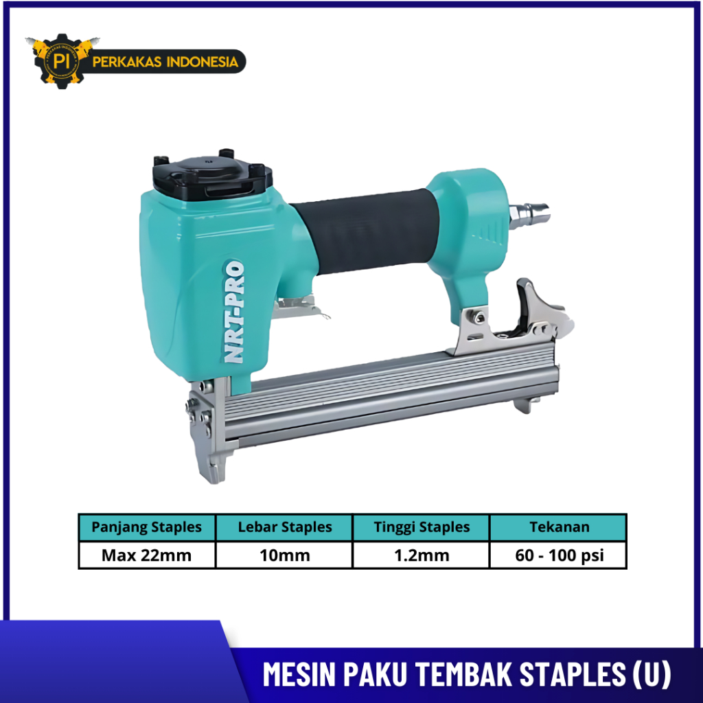 Jual Mesin Paku Tembak Staples NRT PRO 1022J HD AIR Nailer Stapler Gun ...