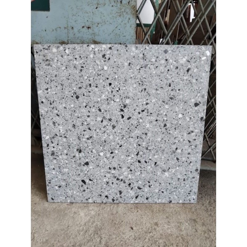 Jual keramik 60x60 MOTIF TERAZO ABU GREY KASAR TERASO / TERASSO ...
