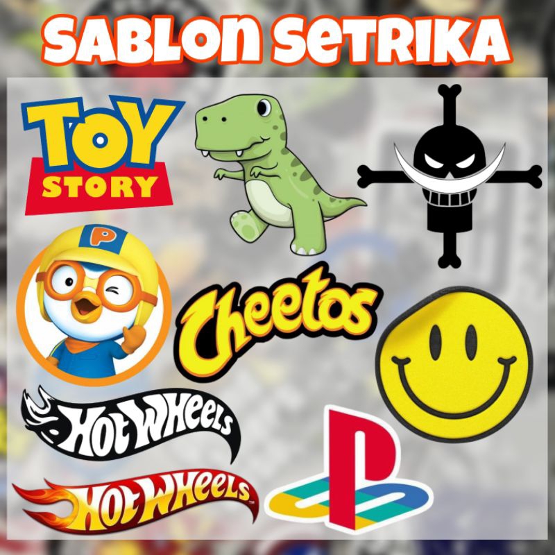 Jual Logo Sablon Setrika Gambar Lucu Sablon DTF Berkualitas Sablon ...